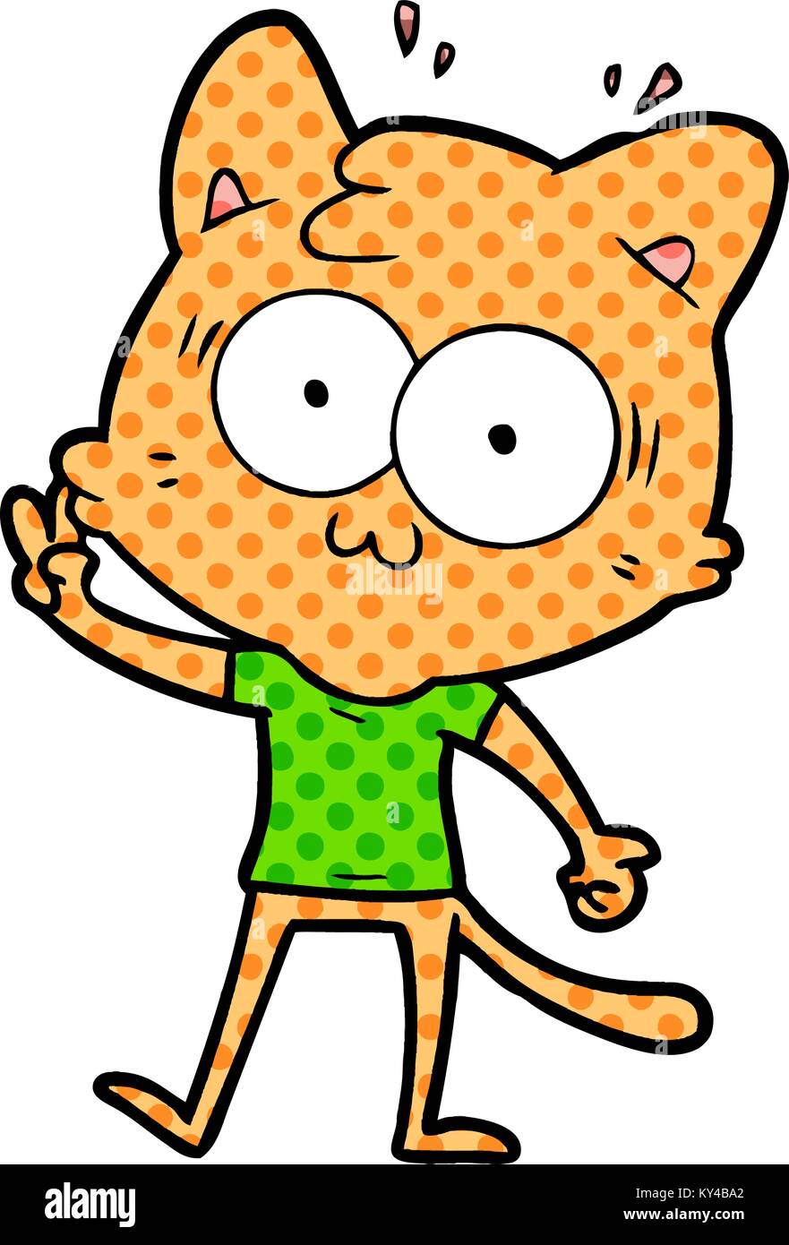 cartoon surprised cat Stock Vector Image & Art - Alamy