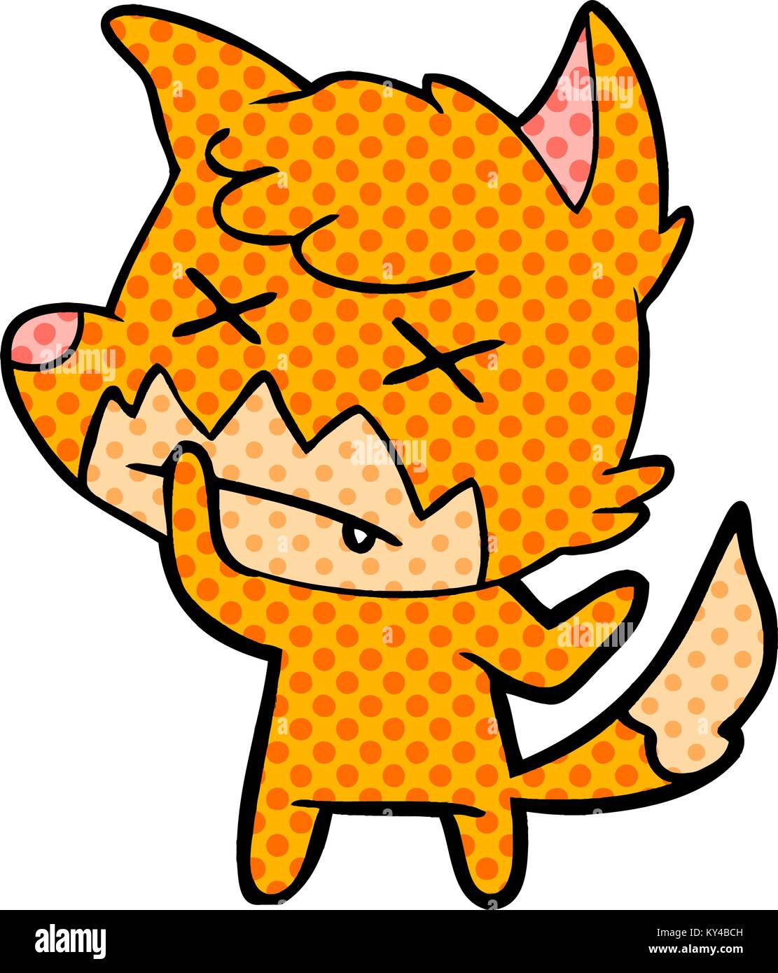 cartoon dead fox Stock Vector Image & Art - Alamy