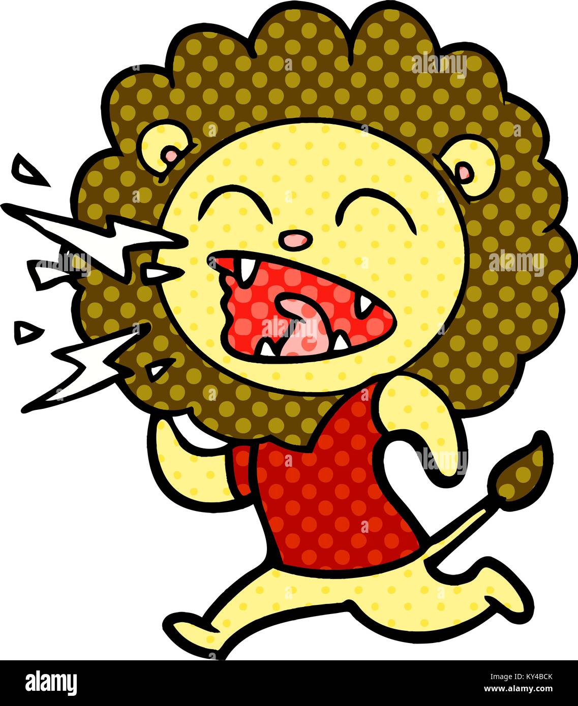 cartoon roaring lion Stock Vector Image & Art - Alamy