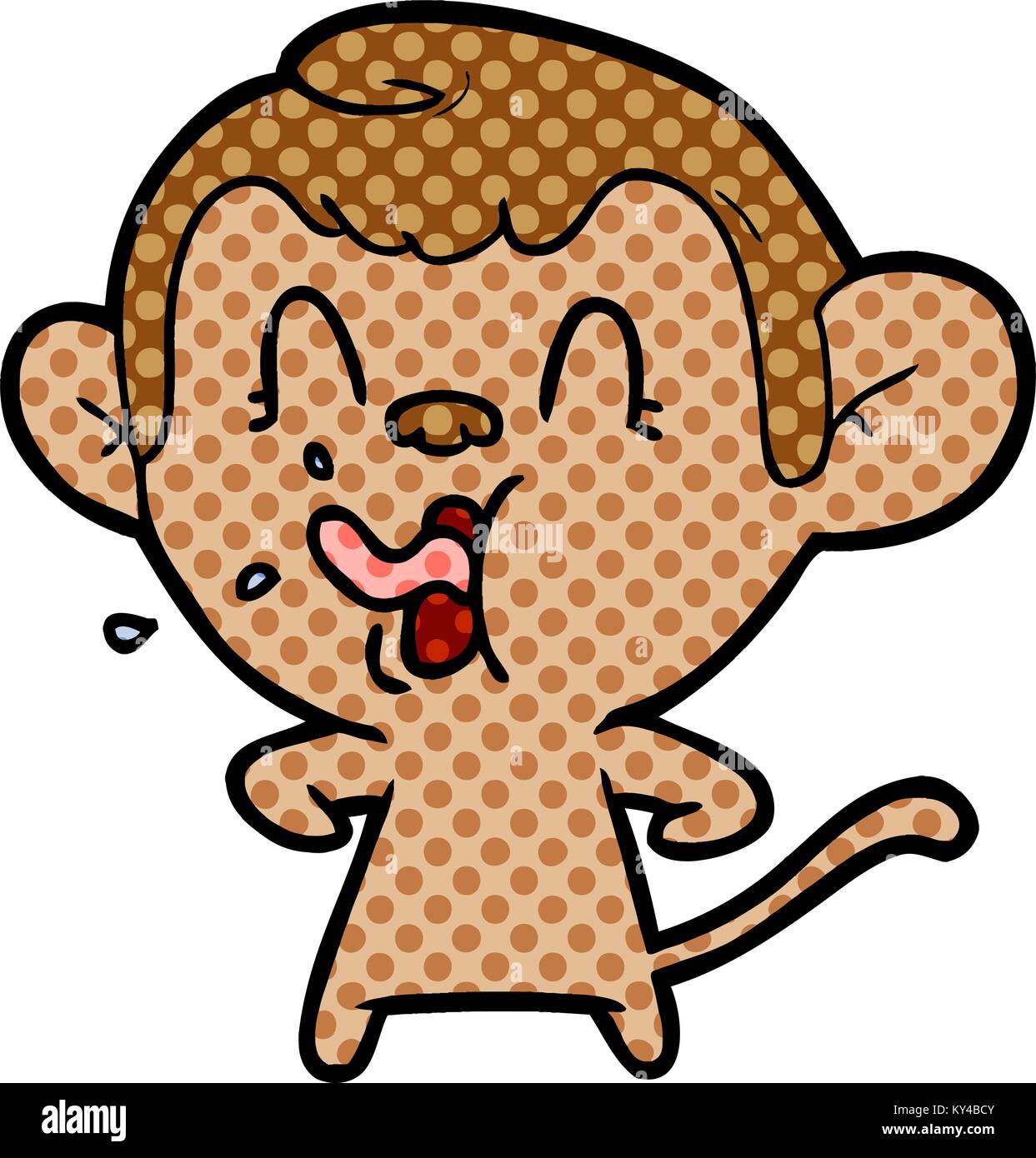 crazy cartoon monkey Stock Vector Image & Art - Alamy