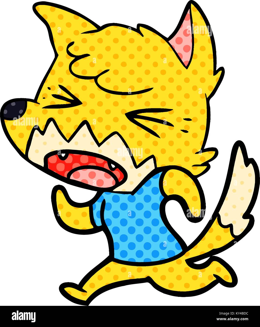 angry cartoon fox running Stock Vector Image & Art - Alamy