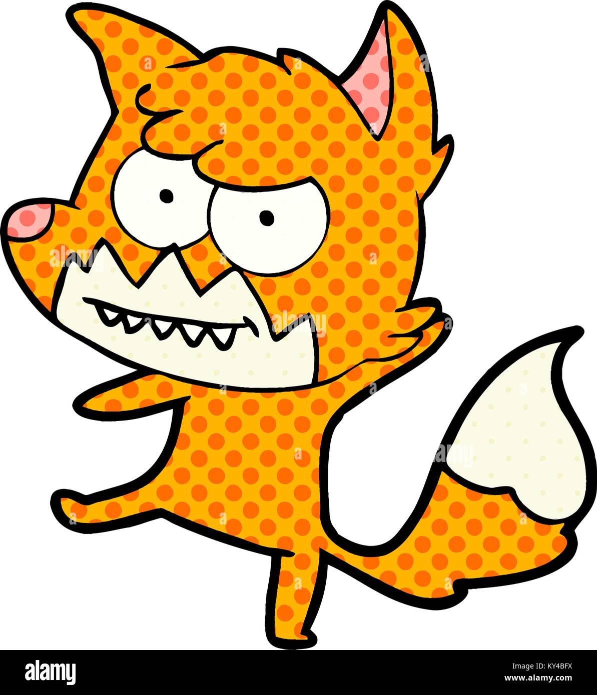 cartoon grinning fox Stock Vector Image & Art - Alamy