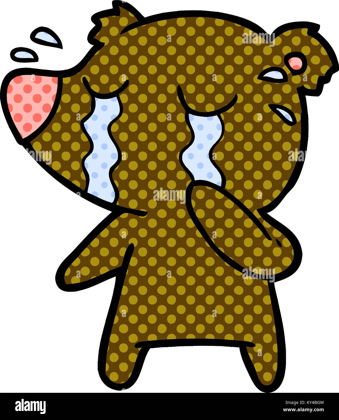 cartoon crying bear Stock Vector Image & Art - Alamy