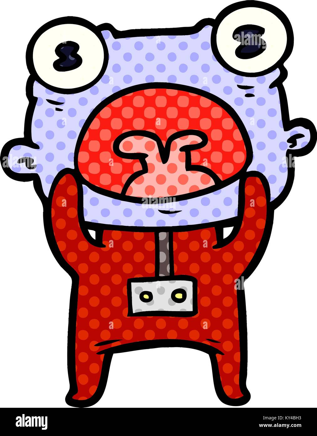 cartoon weird alien communicating Stock Vector Image & Art - Alamy