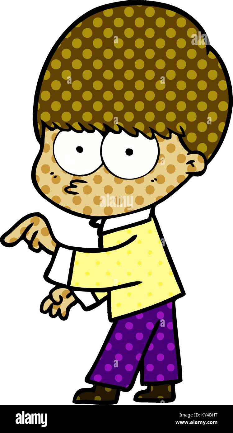 nervous cartoon boy Stock Vector Image & Art - Alamy