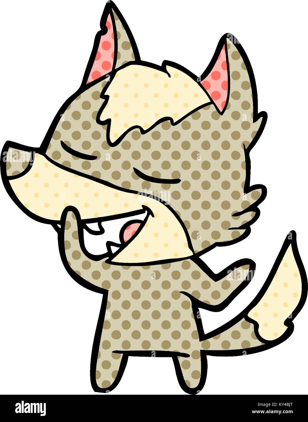 cartoon wolf laughing Stock Vector Image & Art - Alamy