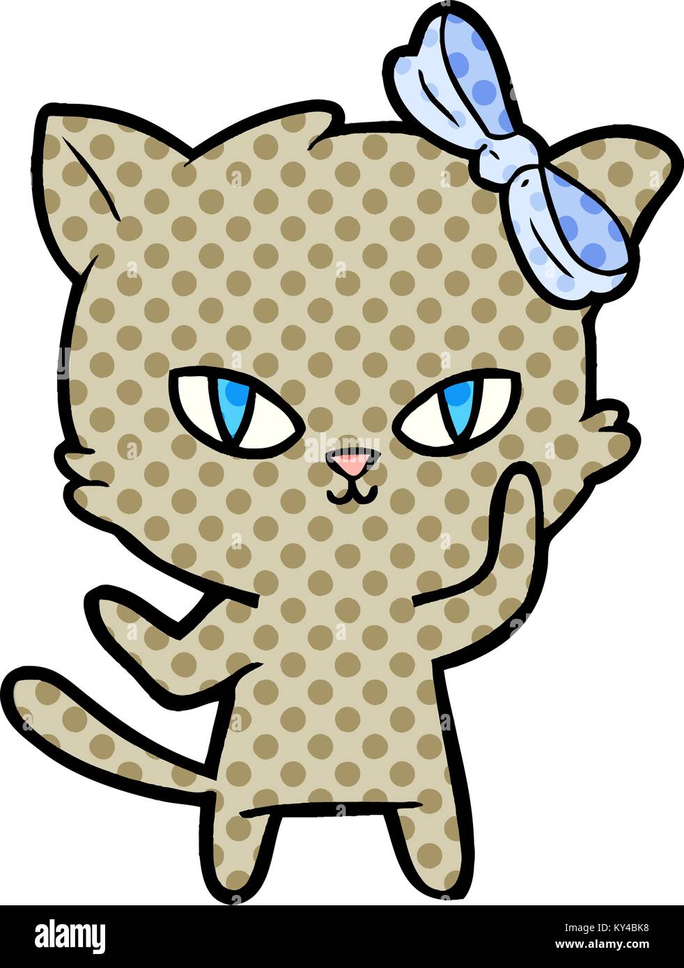 cute cartoon cat Stock Vector Image & Art - Alamy