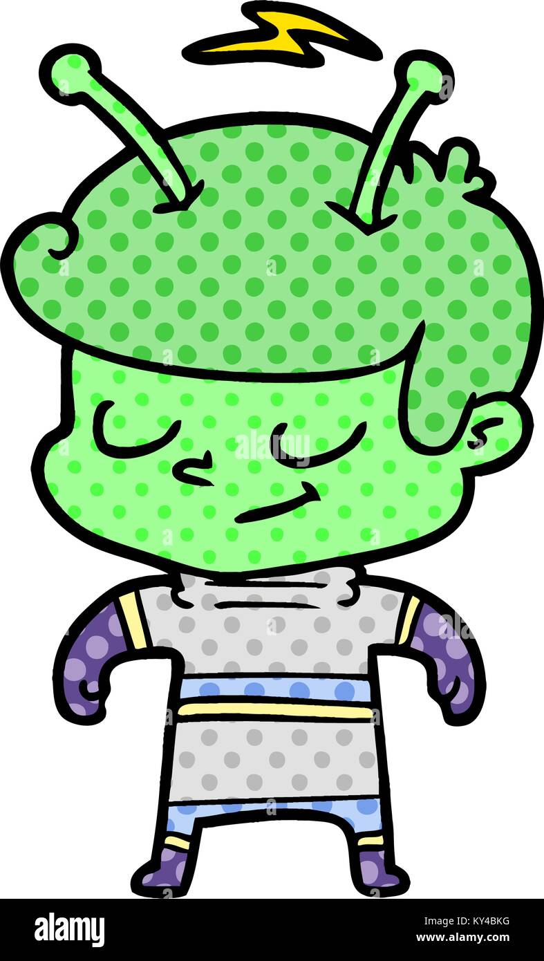 friendly cartoon spaceman Stock Vector Image & Art - Alamy