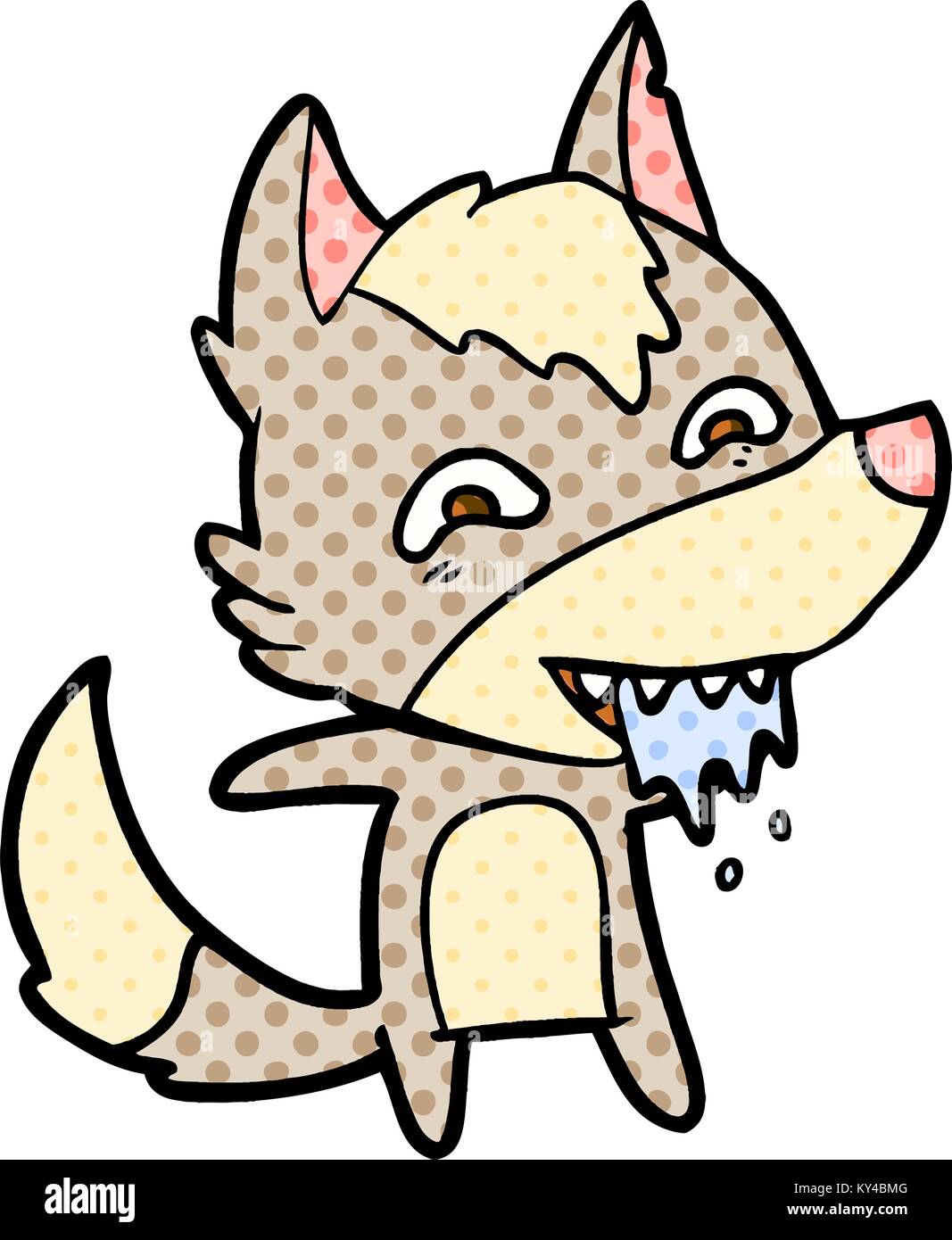cartoon hungry wolf Stock Vector Image & Art - Alamy