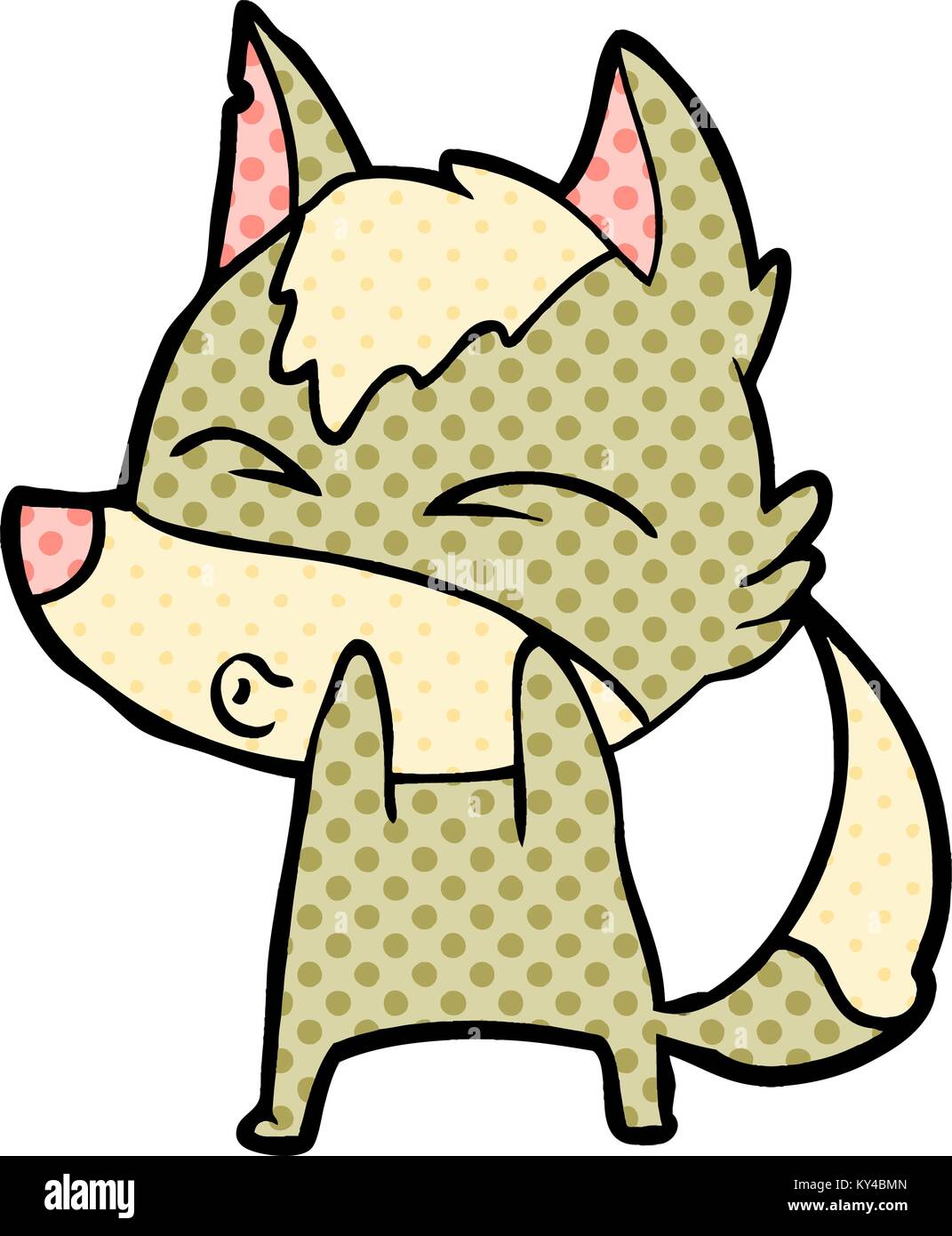 cartoon wolf whistling Stock Vector Image & Art - Alamy