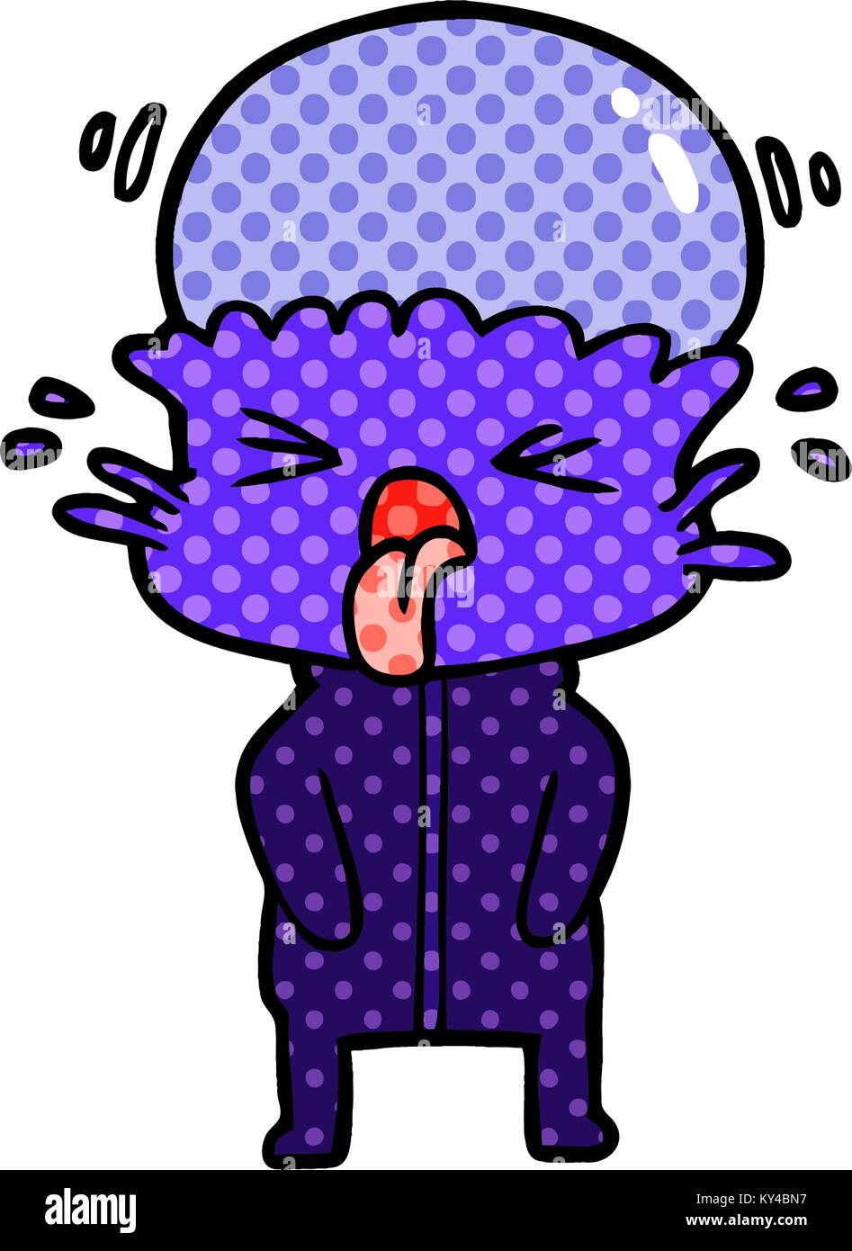 weird cartoon alien Stock Vector Image & Art - Alamy