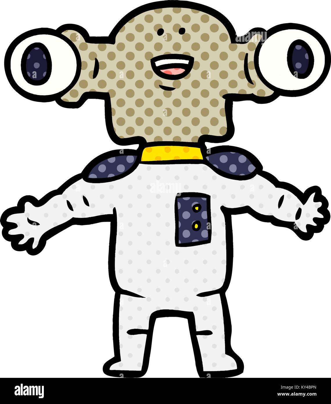 friendly cartoon alien Stock Vector Image & Art - Alamy