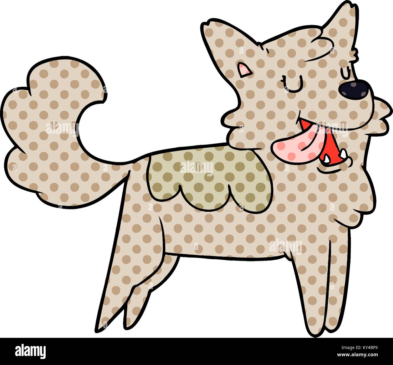 cartoon happy dog Stock Vector Image & Art - Alamy