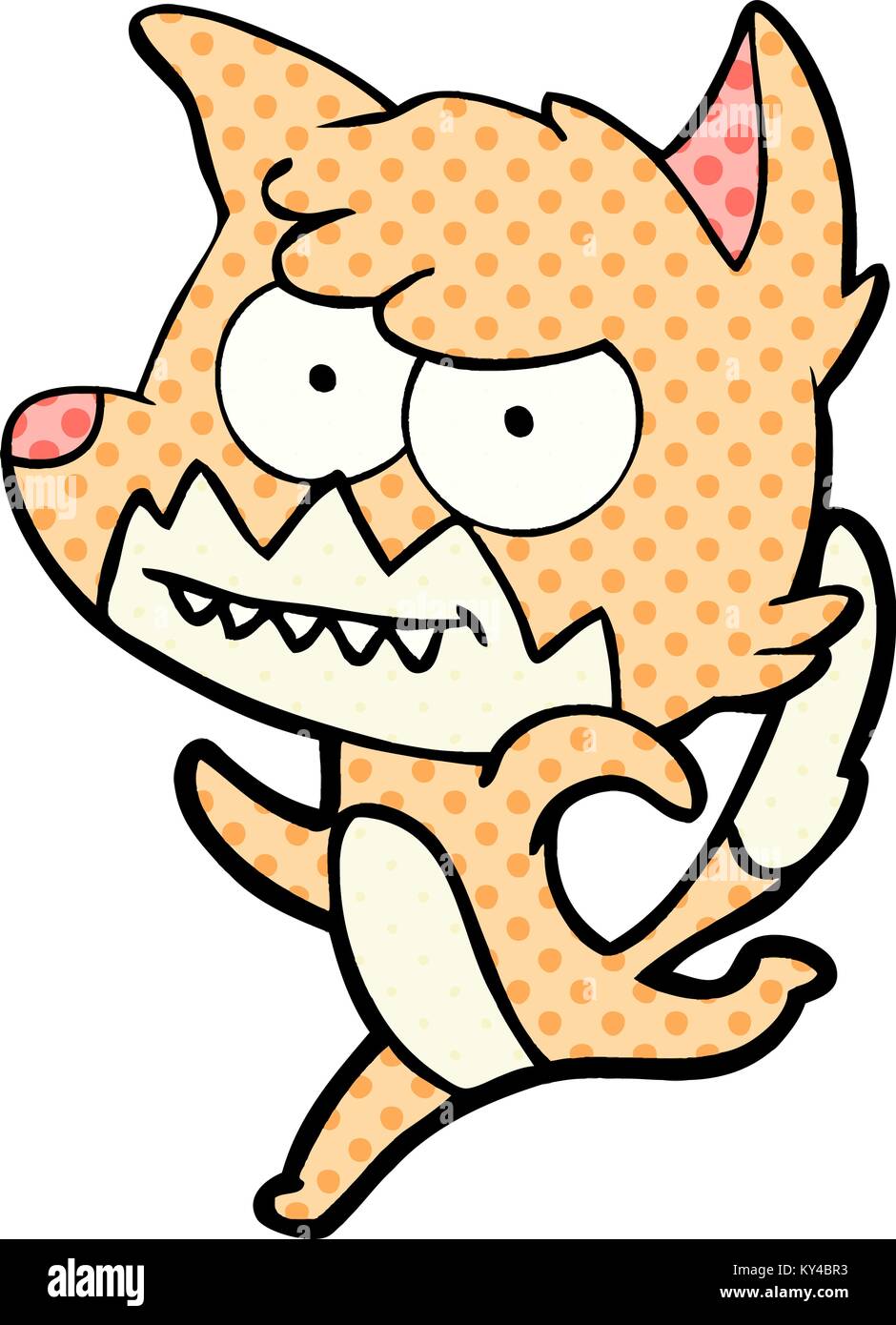 cartoon grinning fox Stock Vector Image & Art - Alamy