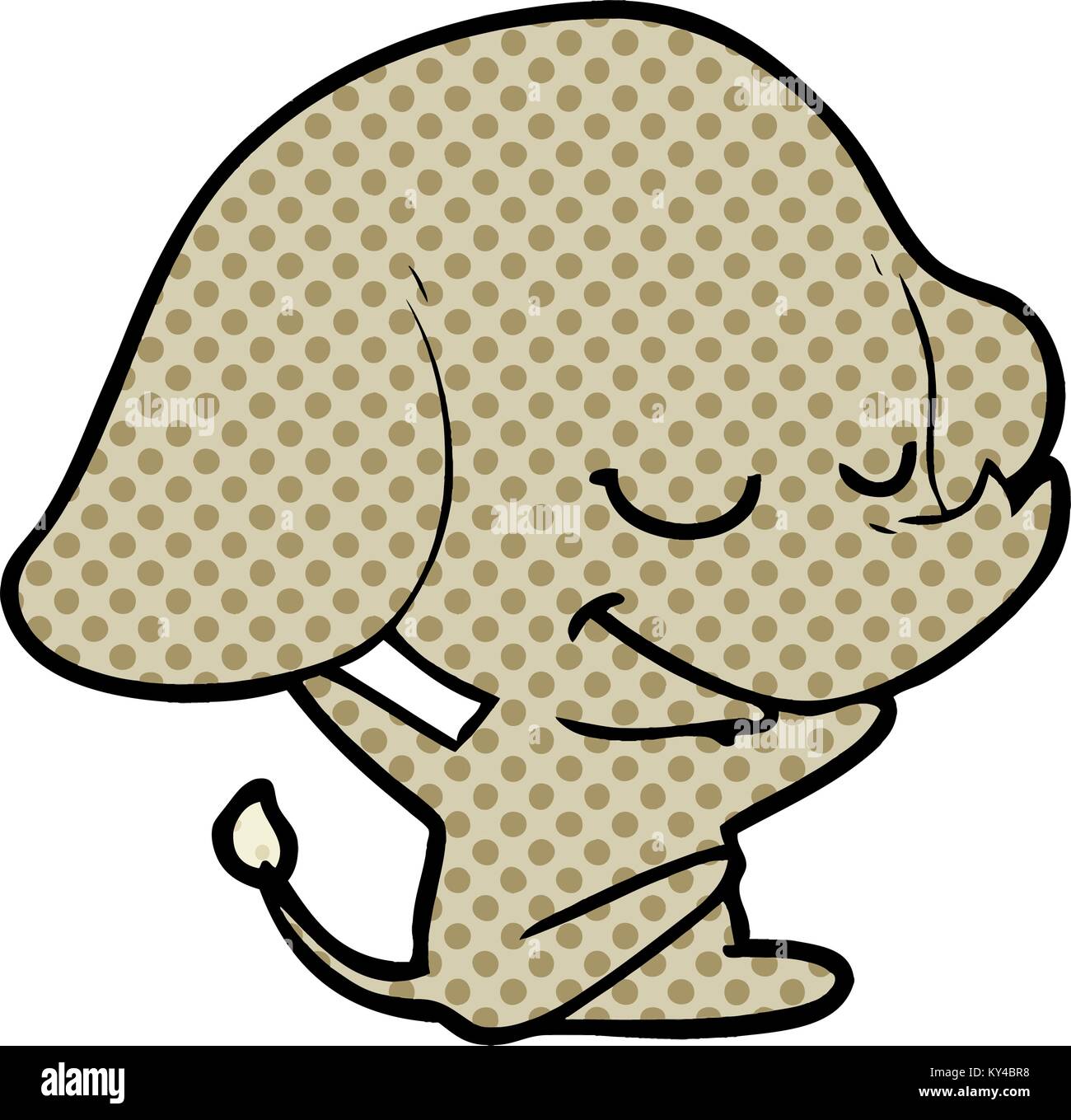 cartoon smiling elephant Stock Vector Image & Art - Alamy