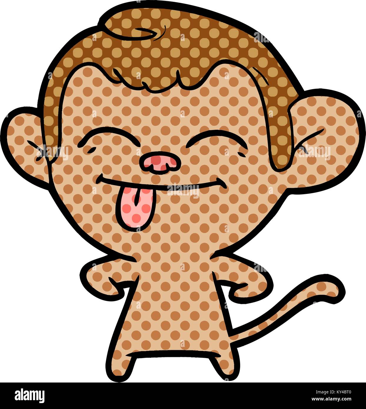 funny cartoon monkey Stock Vector Image & Art - Alamy