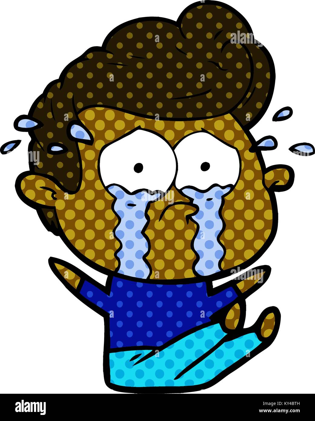 Sad man sitting floor Stock Vector Images - Alamy