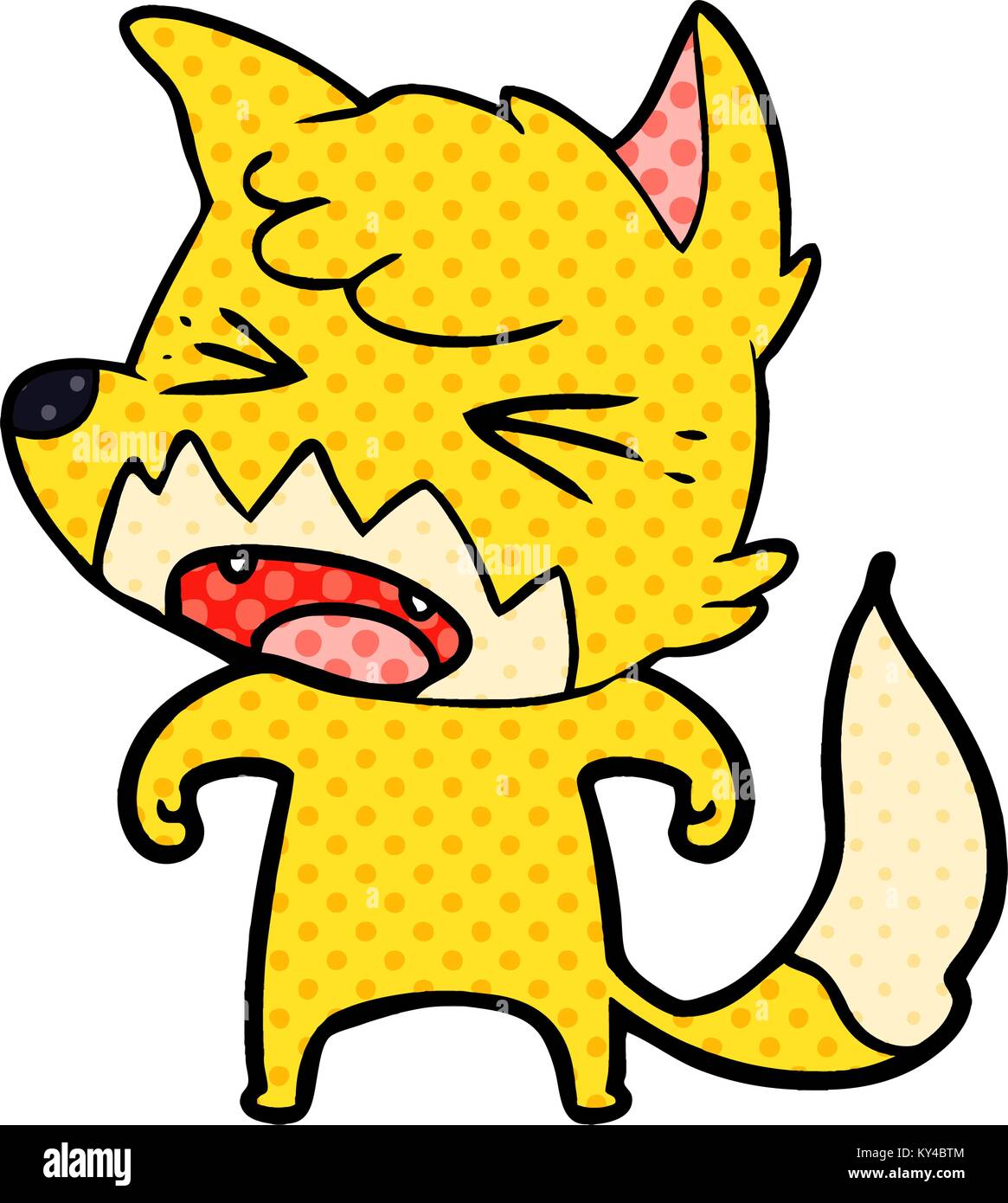 angry cartoon fox Stock Vector Image & Art - Alamy