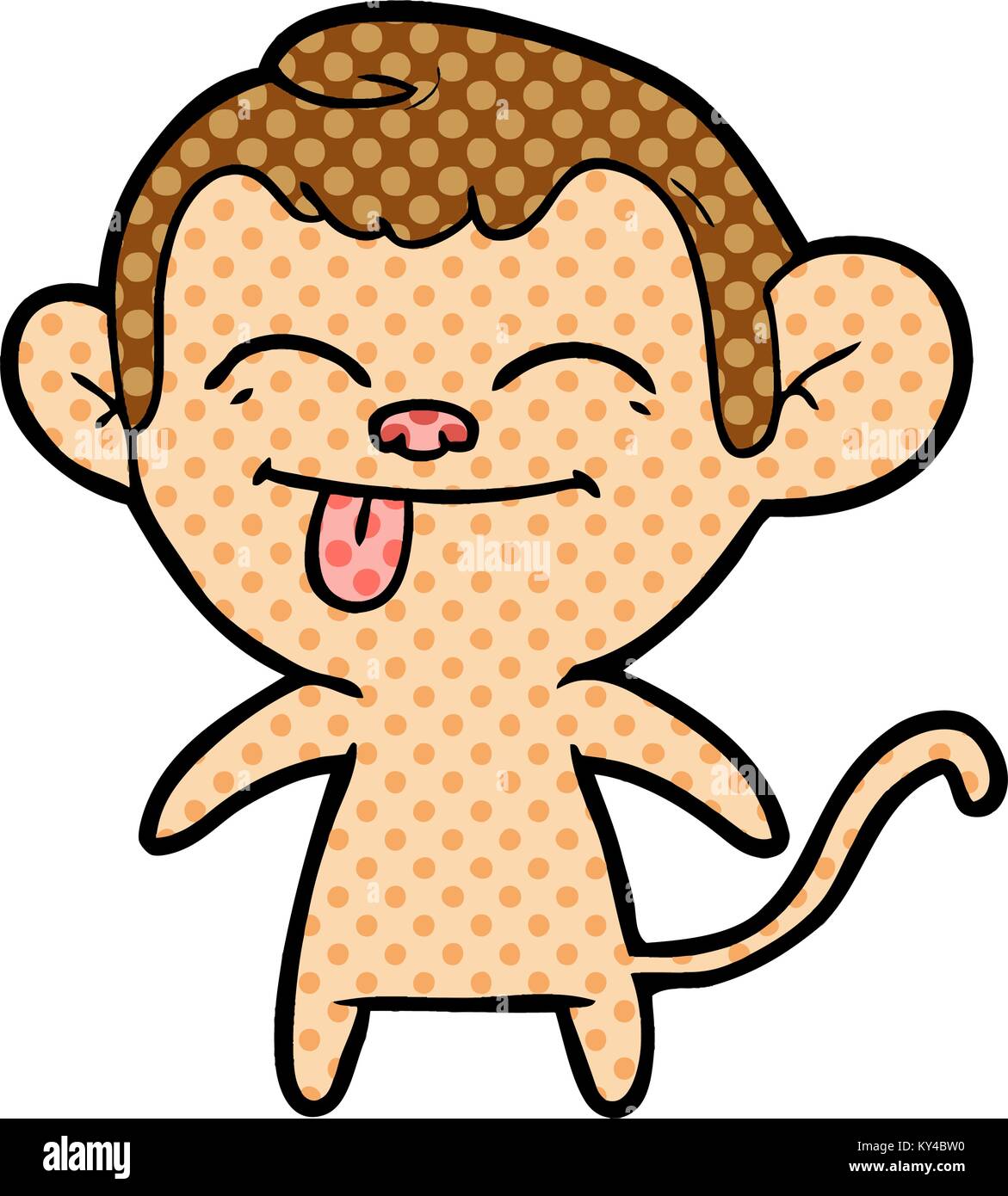 funny cartoon monkey Stock Vector Image & Art - Alamy