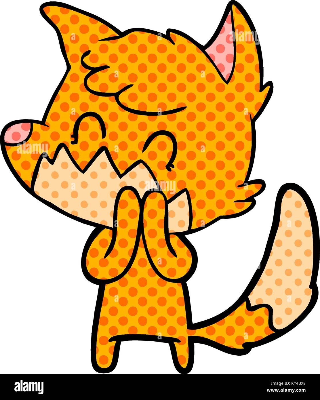 cartoon friendly fox Stock Vector Image & Art - Alamy