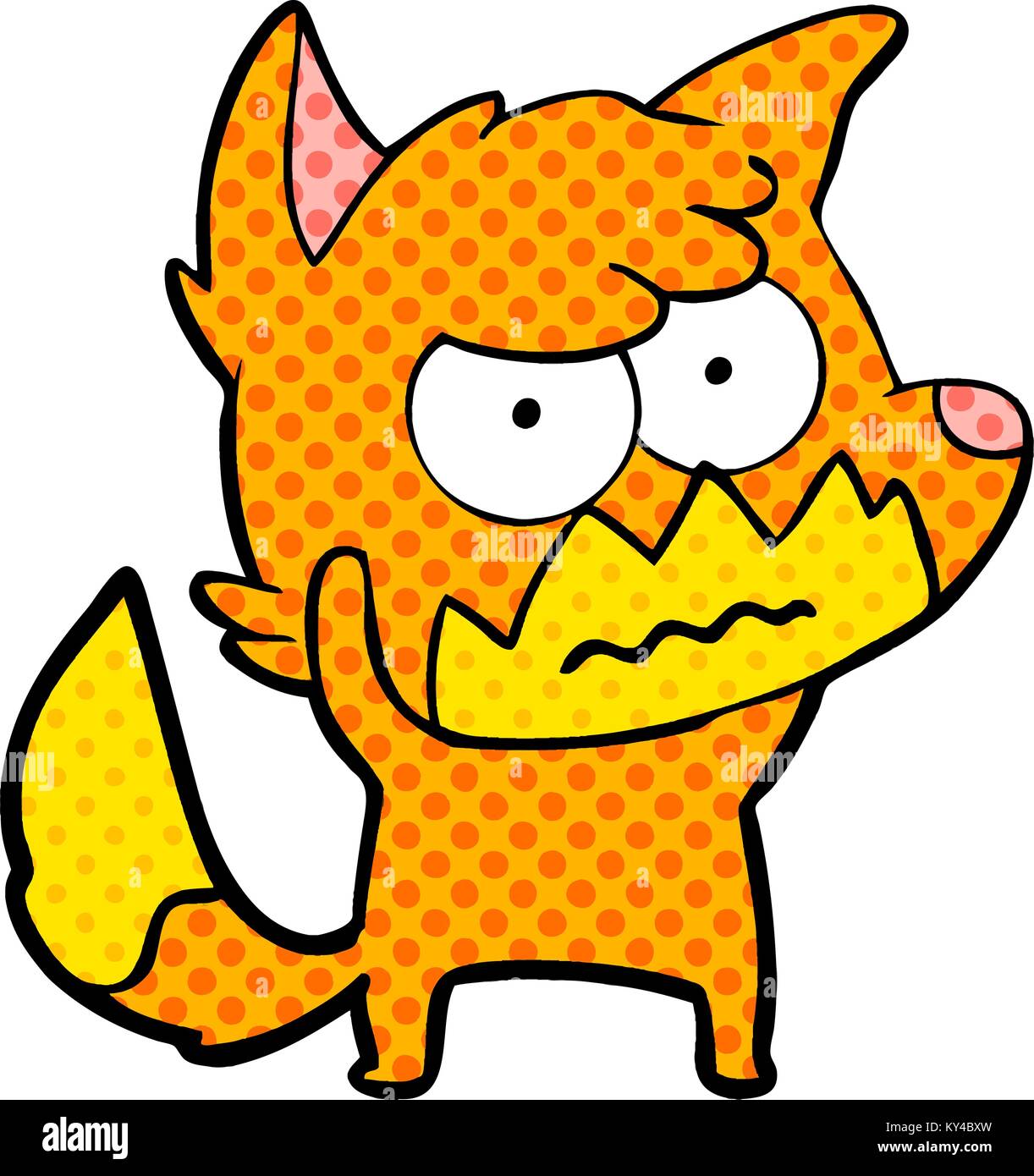 cartoon annoyed fox Stock Vector Image & Art - Alamy