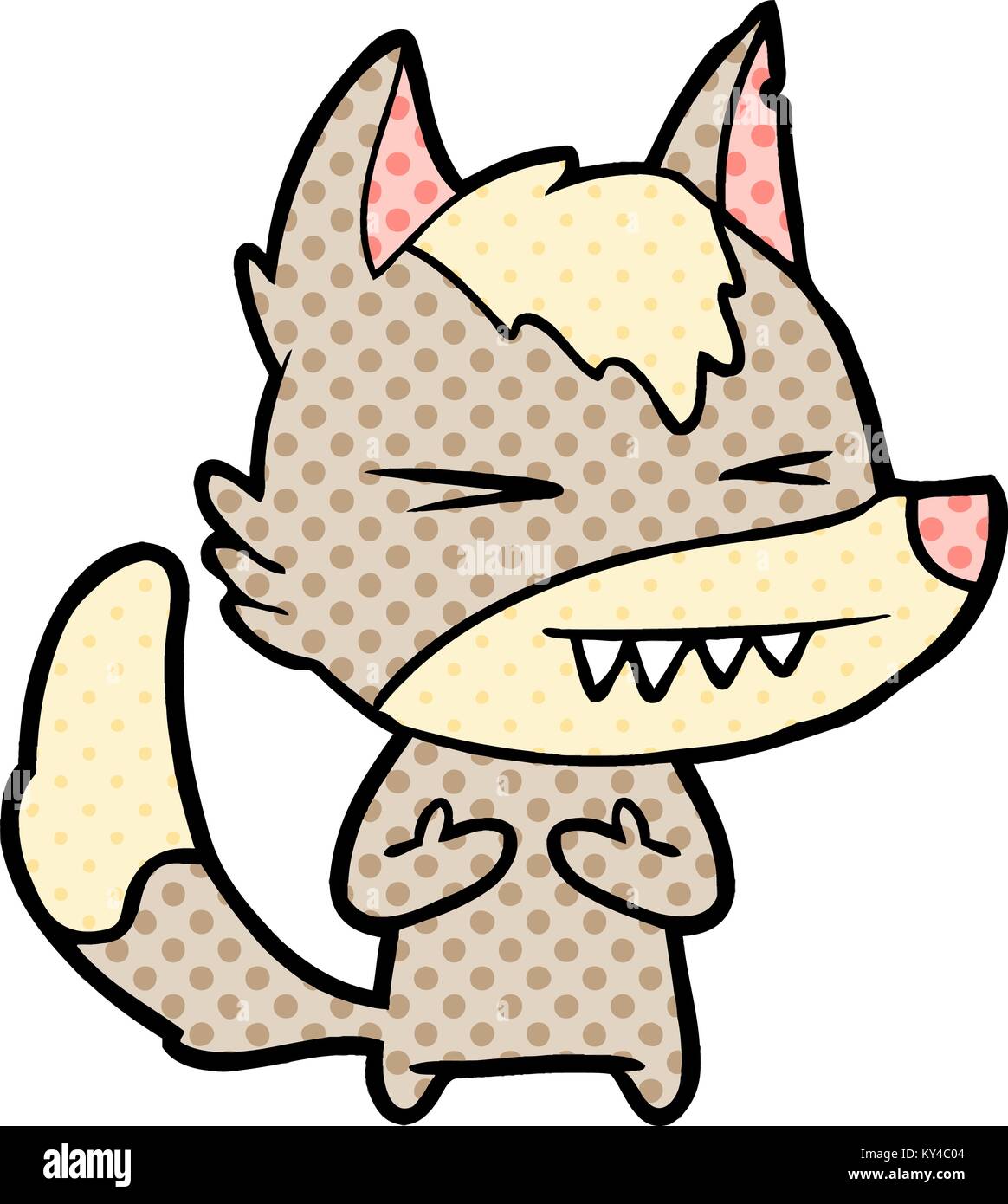 angry wolf cartoon Stock Vector Image & Art - Alamy