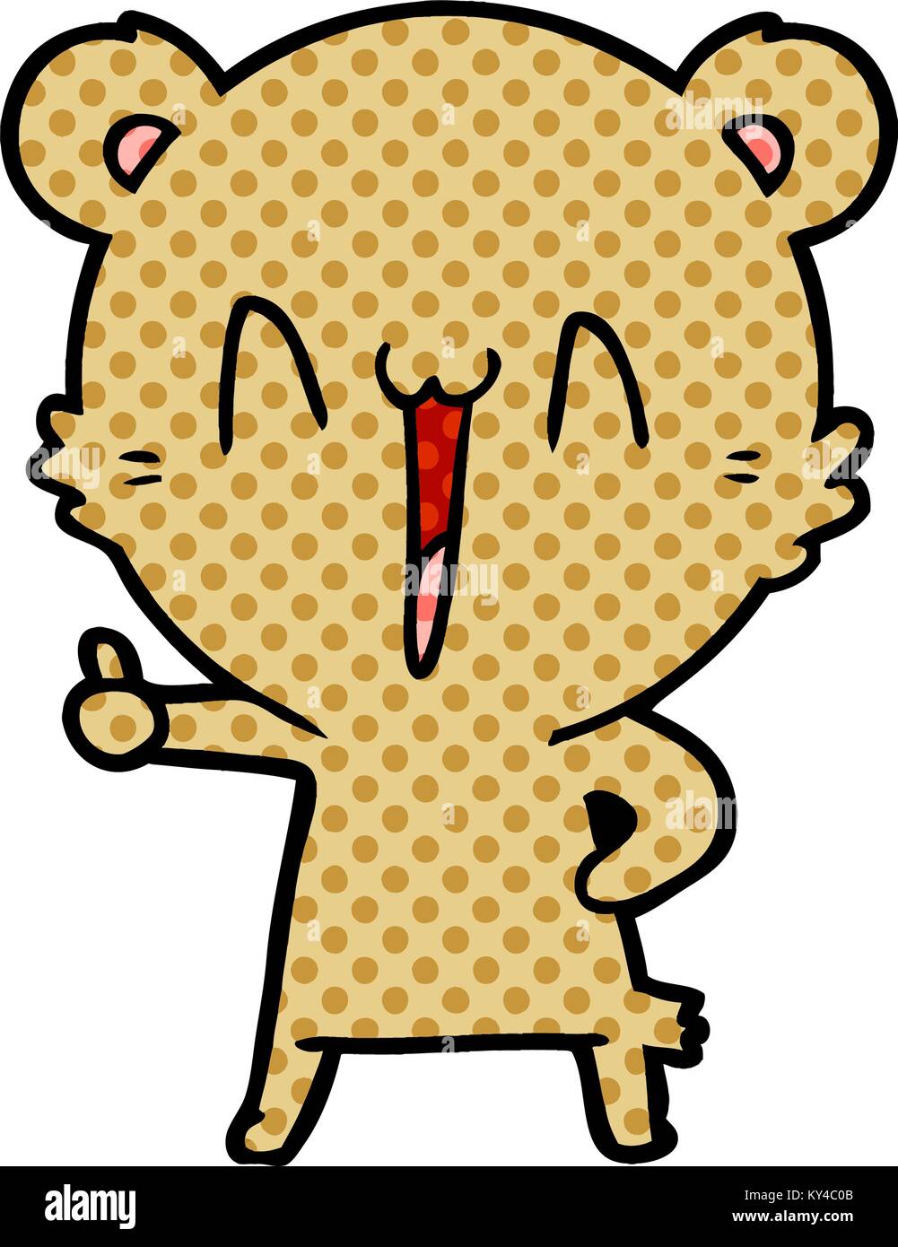 happy bear cartoon Stock Vector Image & Art - Alamy