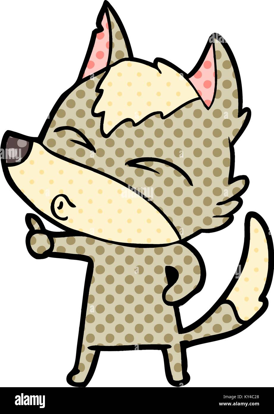 cartoon wolf pouting Stock Vector Image & Art - Alamy