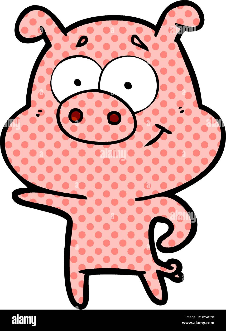 cartoon pig pointing Stock Vector Image & Art - Alamy