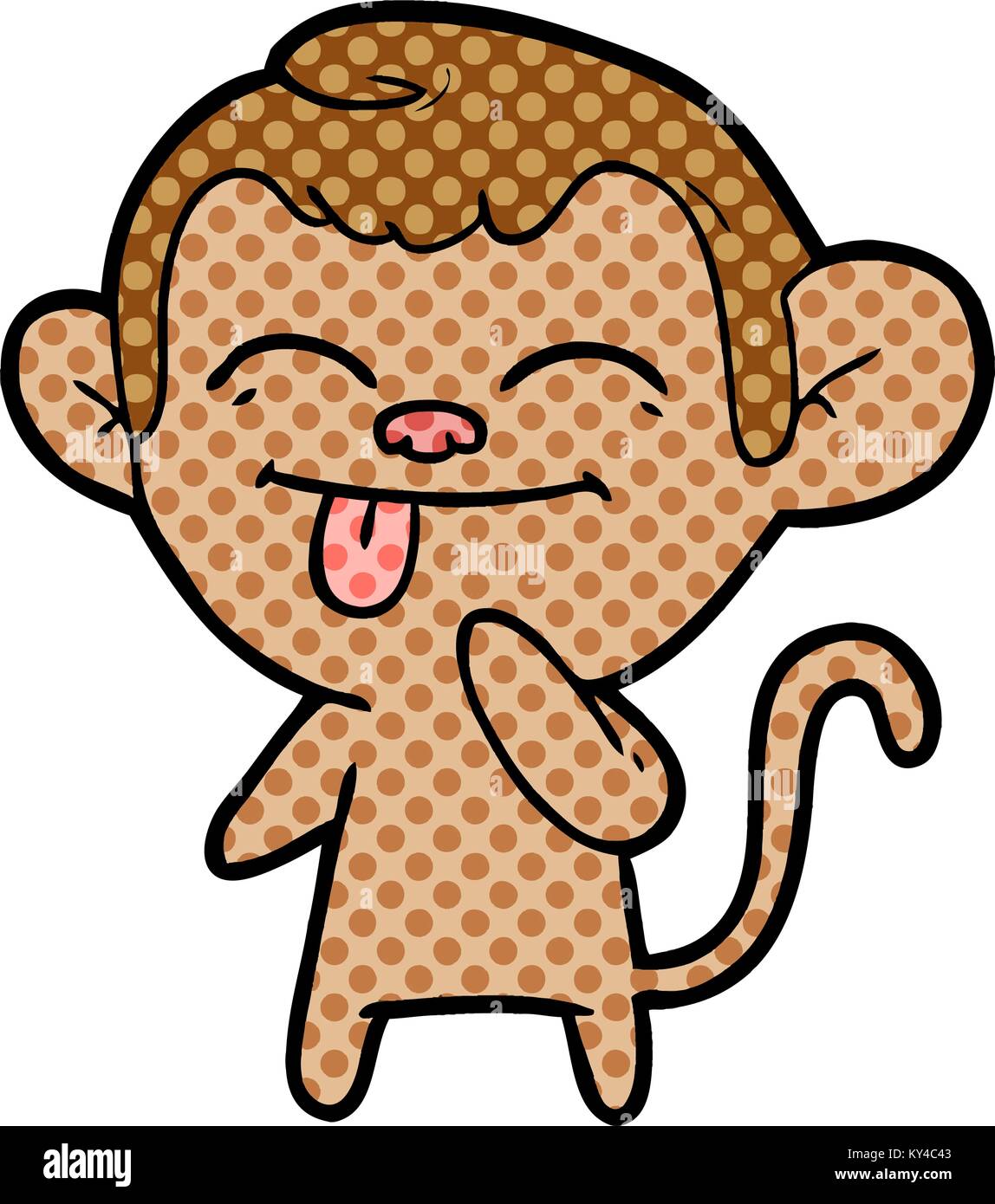 funny cartoon monkey Stock Vector Image & Art - Alamy