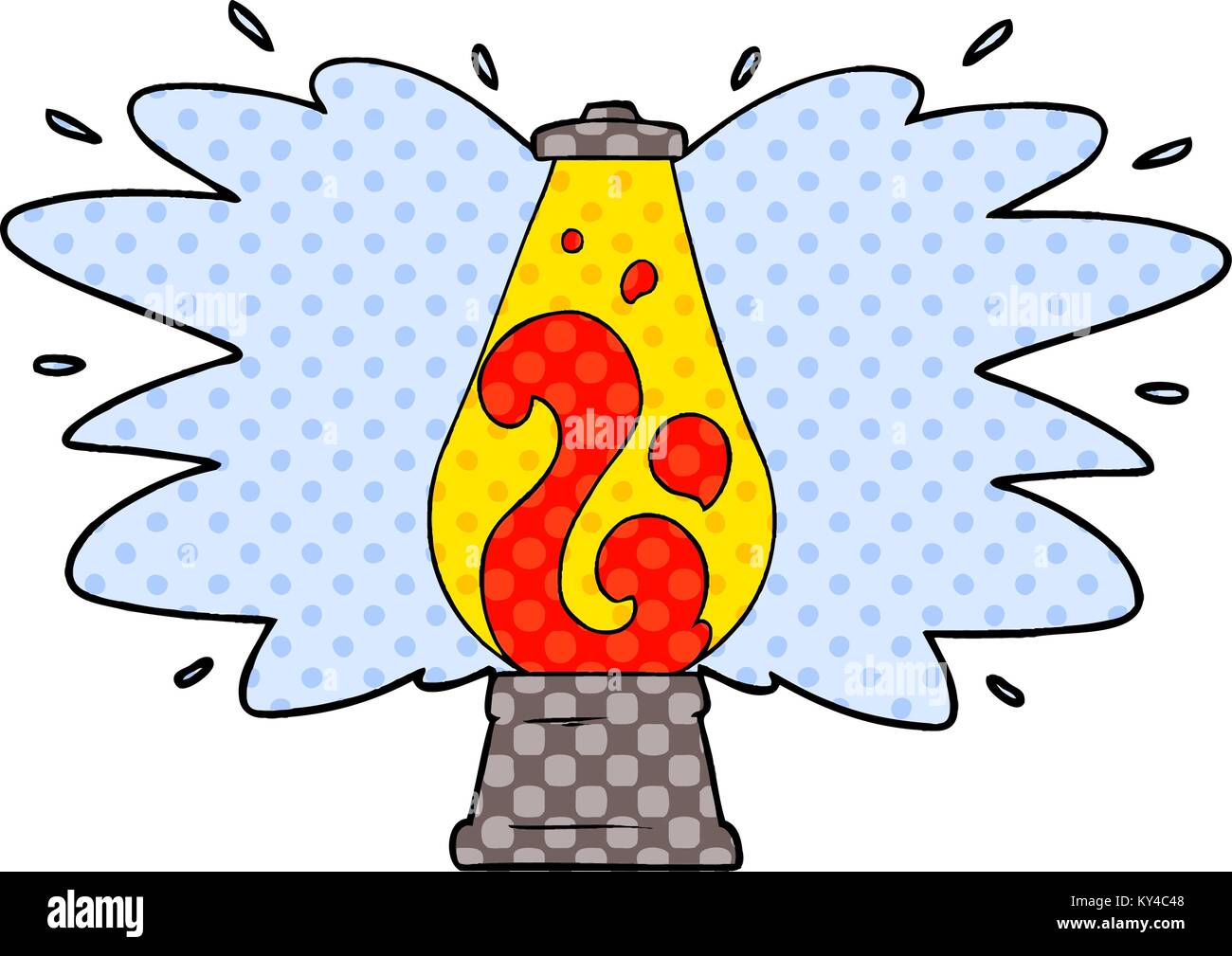 Hand drawn cartoon lava lamp hi-res stock photography and images - Alamy