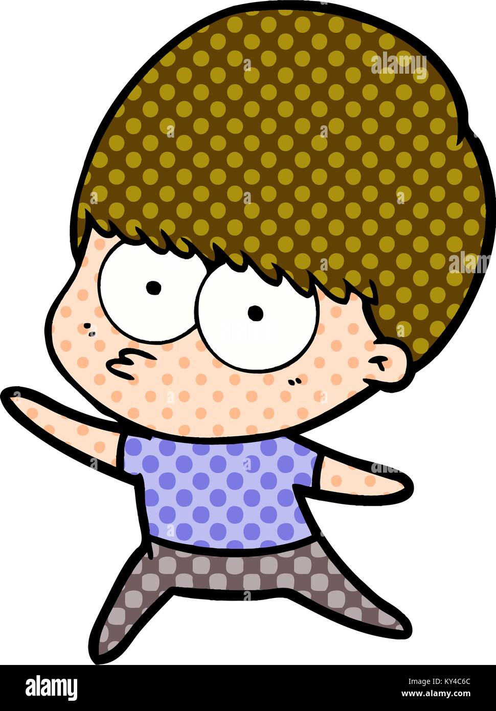 nervous cartoon boy Stock Vector Image & Art - Alamy