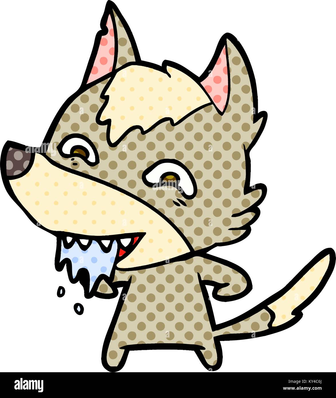 cartoon hungry wolf Stock Vector Image & Art - Alamy