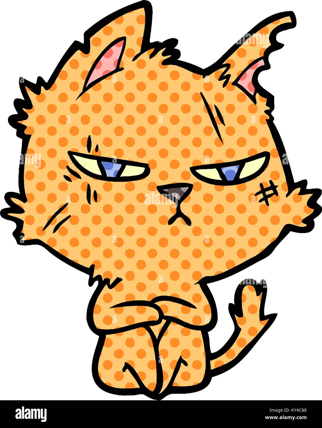 tough cartoon cat Stock Vector Image & Art - Alamy