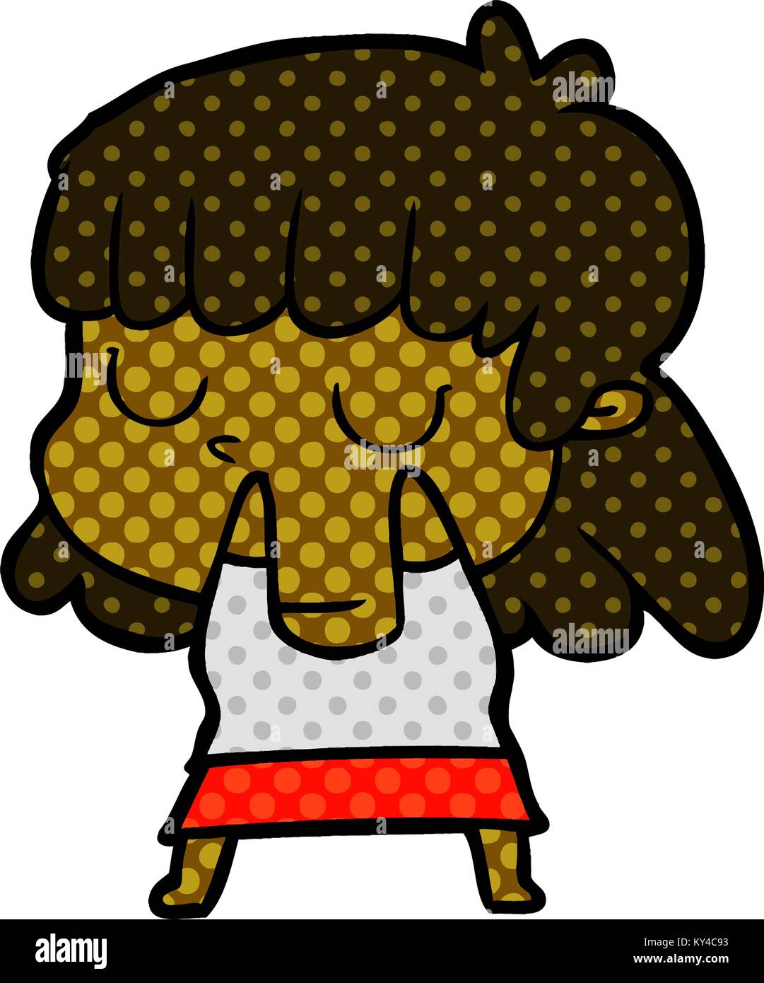 cartoon indifferent woman Stock Vector Image & Art - Alamy