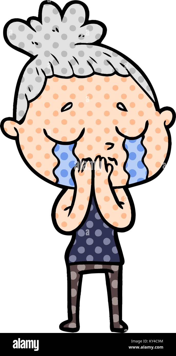 cartoon crying woman Stock Vector Image & Art - Alamy