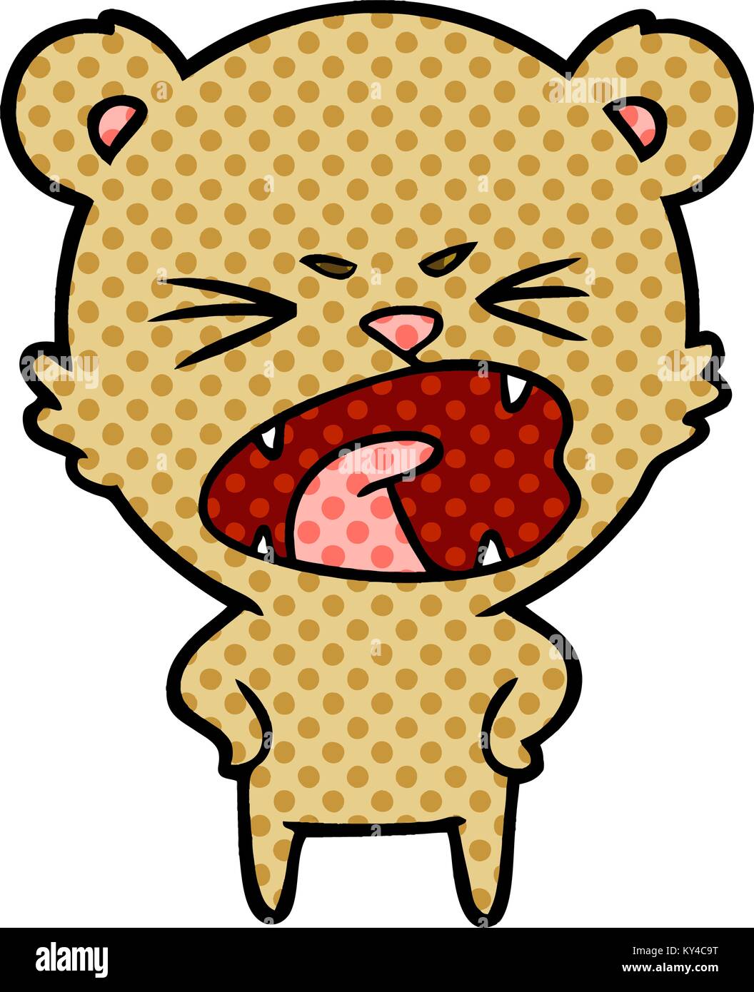 angry cartoon bear Stock Vector Image & Art - Alamy