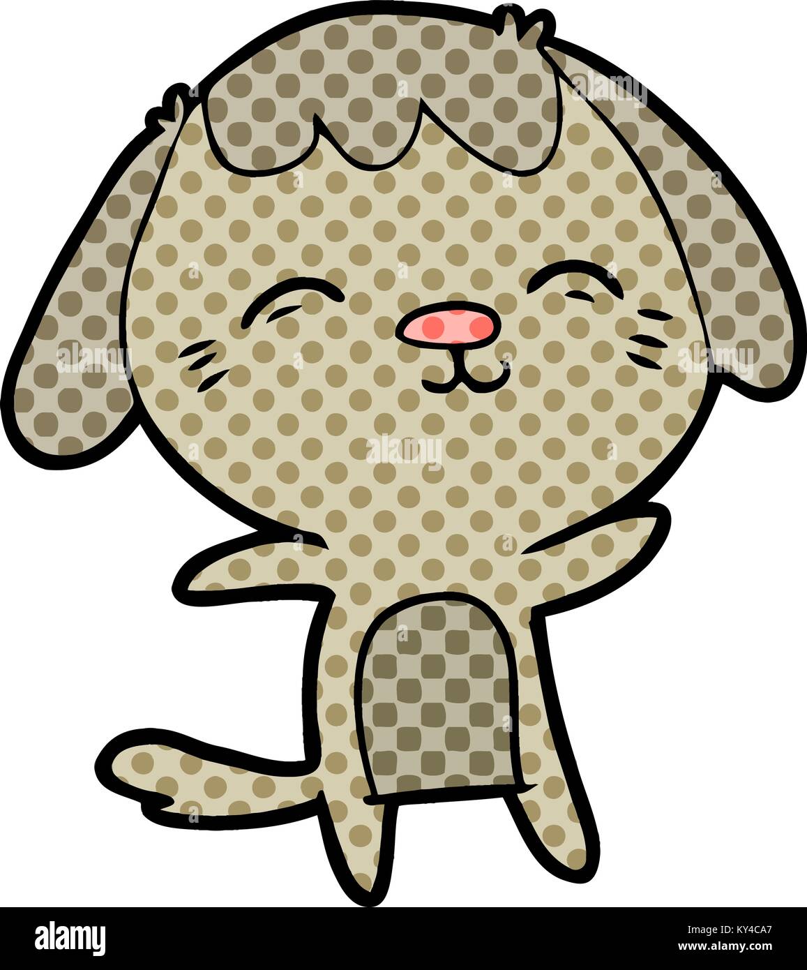 happy cartoon dog Stock Vector Image & Art - Alamy