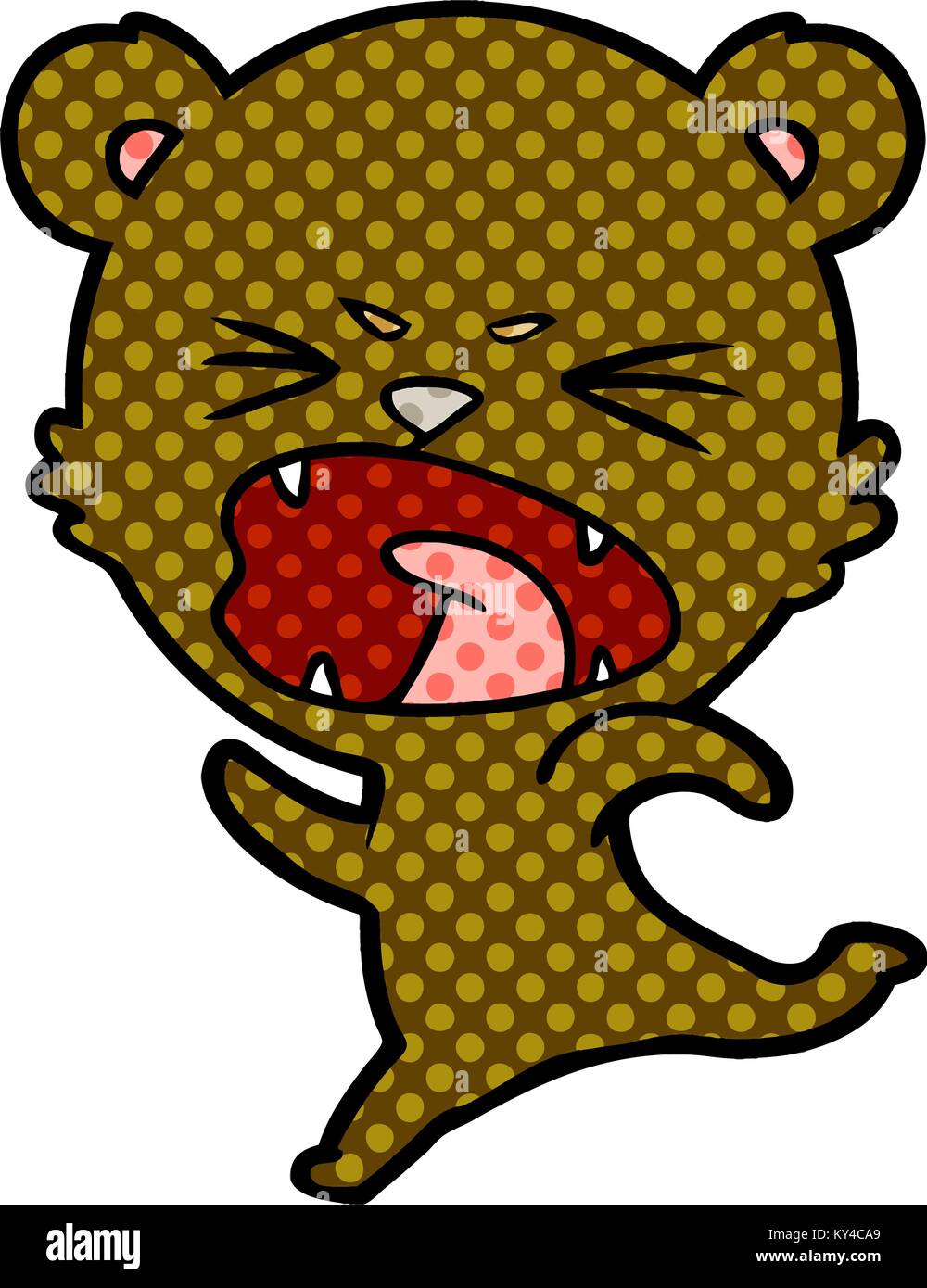 angry cartoon bear Stock Vector Image & Art - Alamy