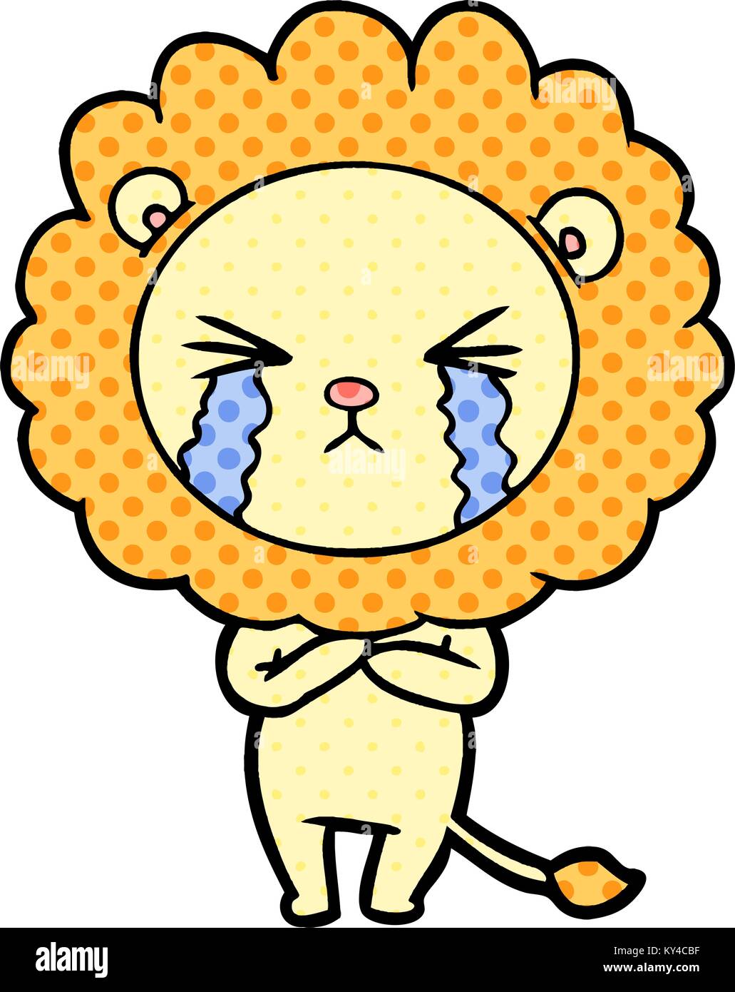 cartoon crying lion Stock Vector Image & Art - Alamy