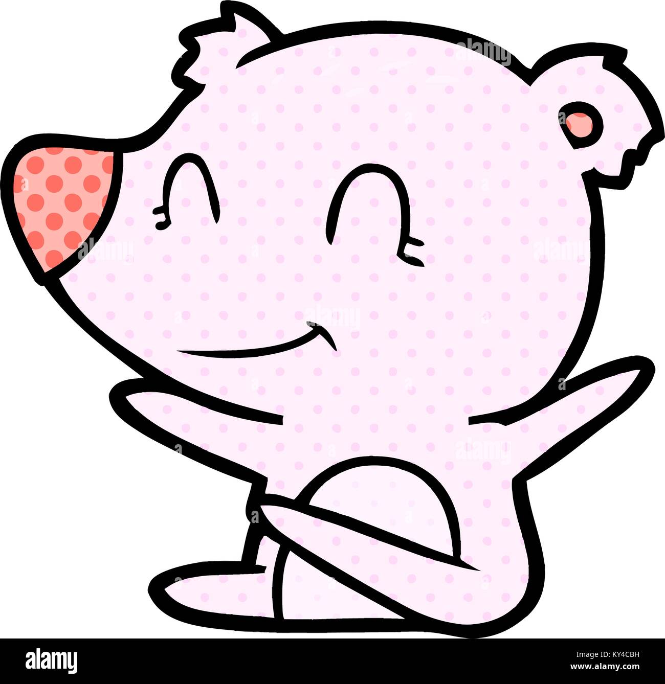 smiling bear cartoon Stock Vector Image & Art - Alamy