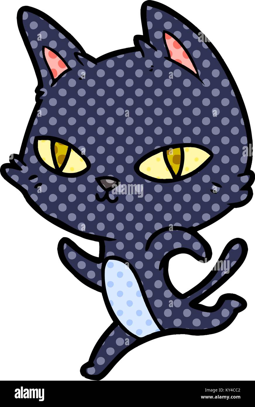 cartoon cat staring Stock Vector Image & Art - Alamy