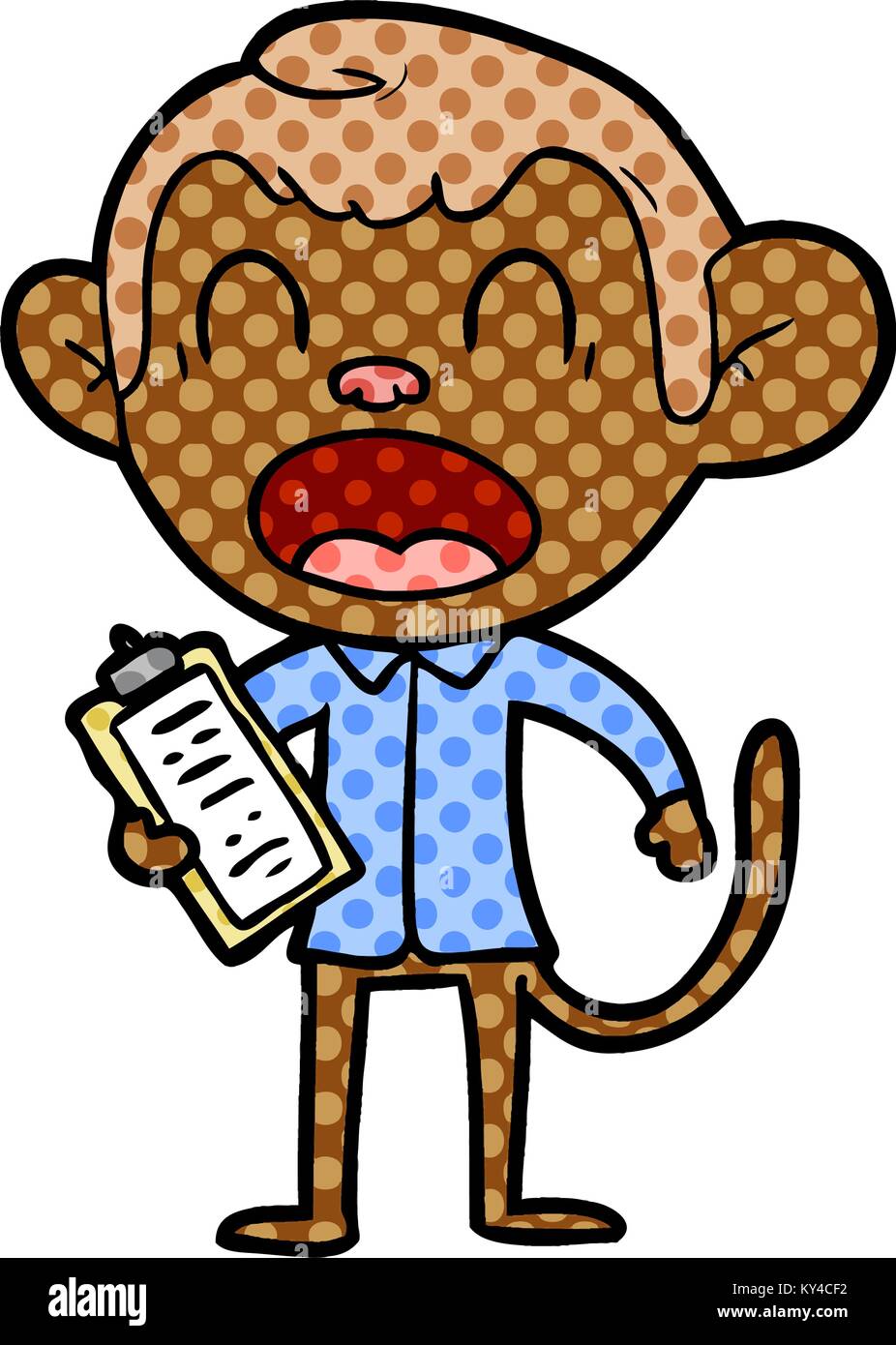 shouting cartoon monkey Stock Vector Image & Art - Alamy