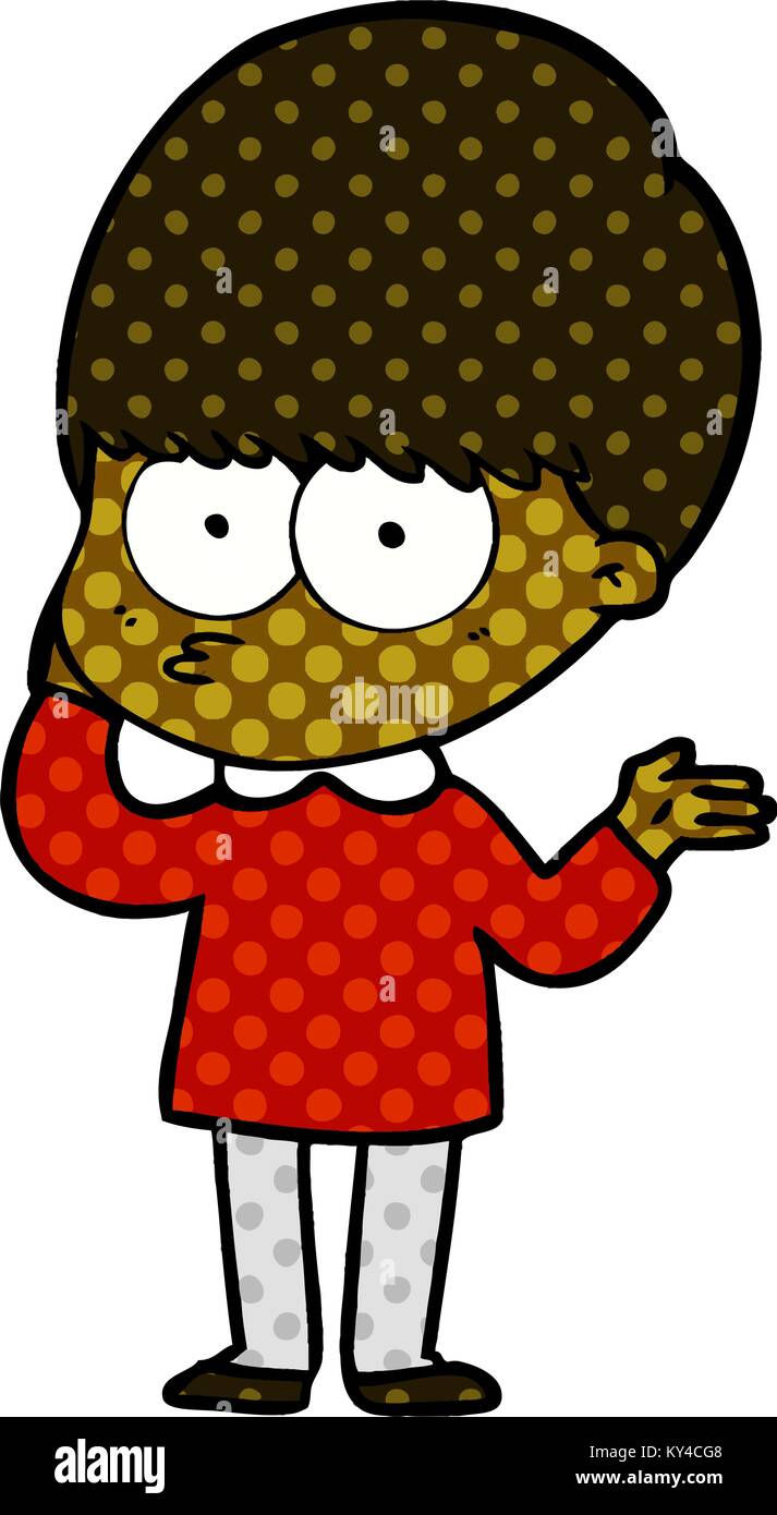 curious cartoon boy Stock Vector Image & Art - Alamy