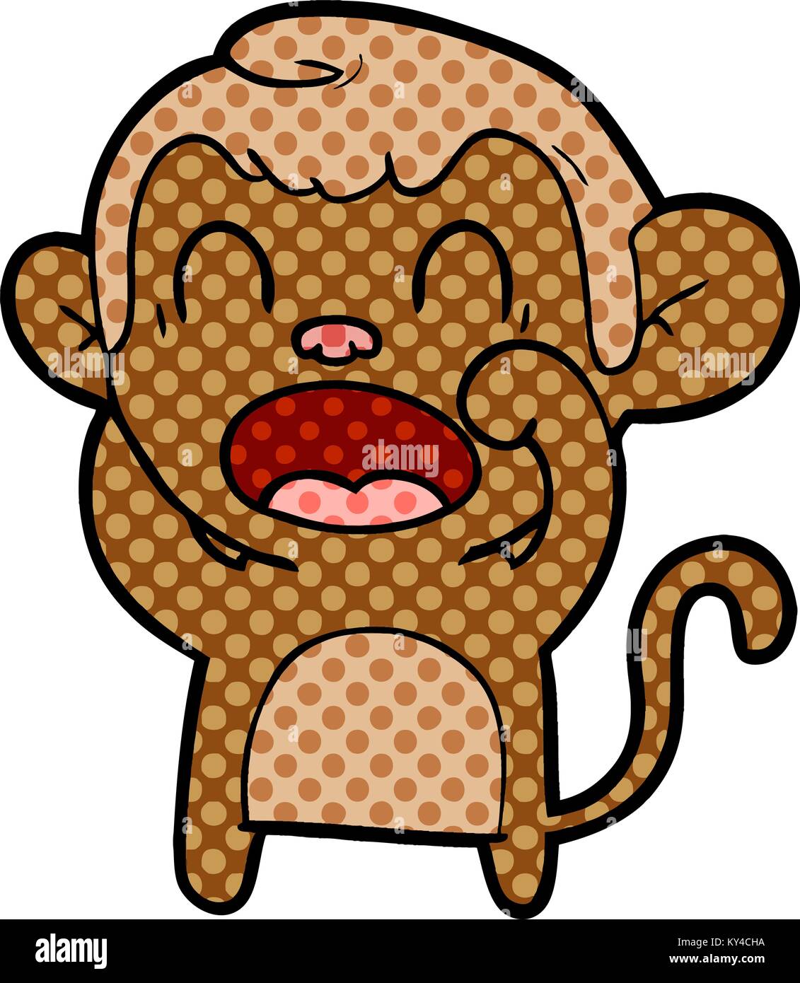 shouting cartoon monkey Stock Vector Image & Art - Alamy