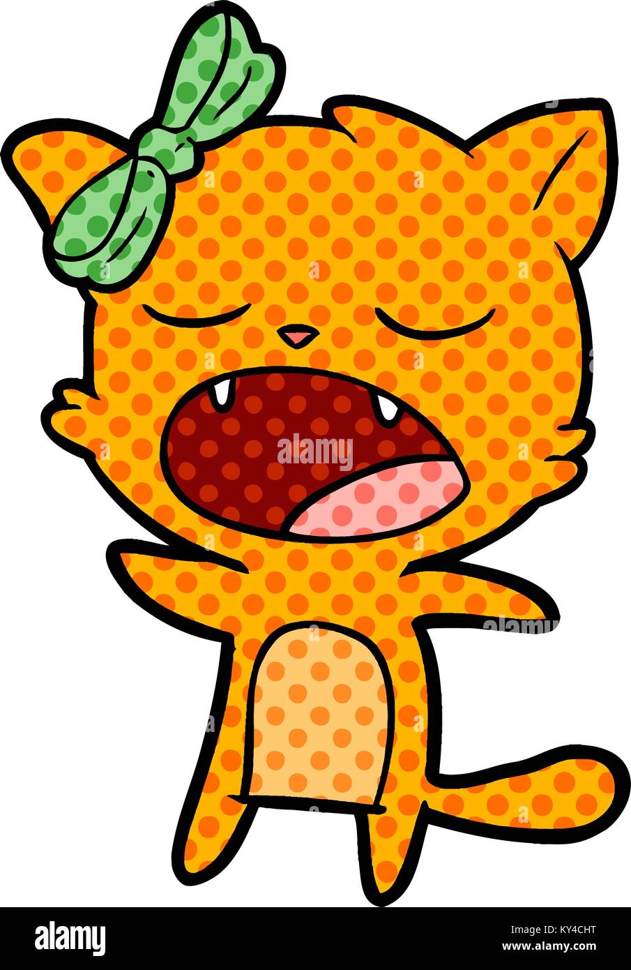 cartoon singing cat Stock Vector Image & Art - Alamy