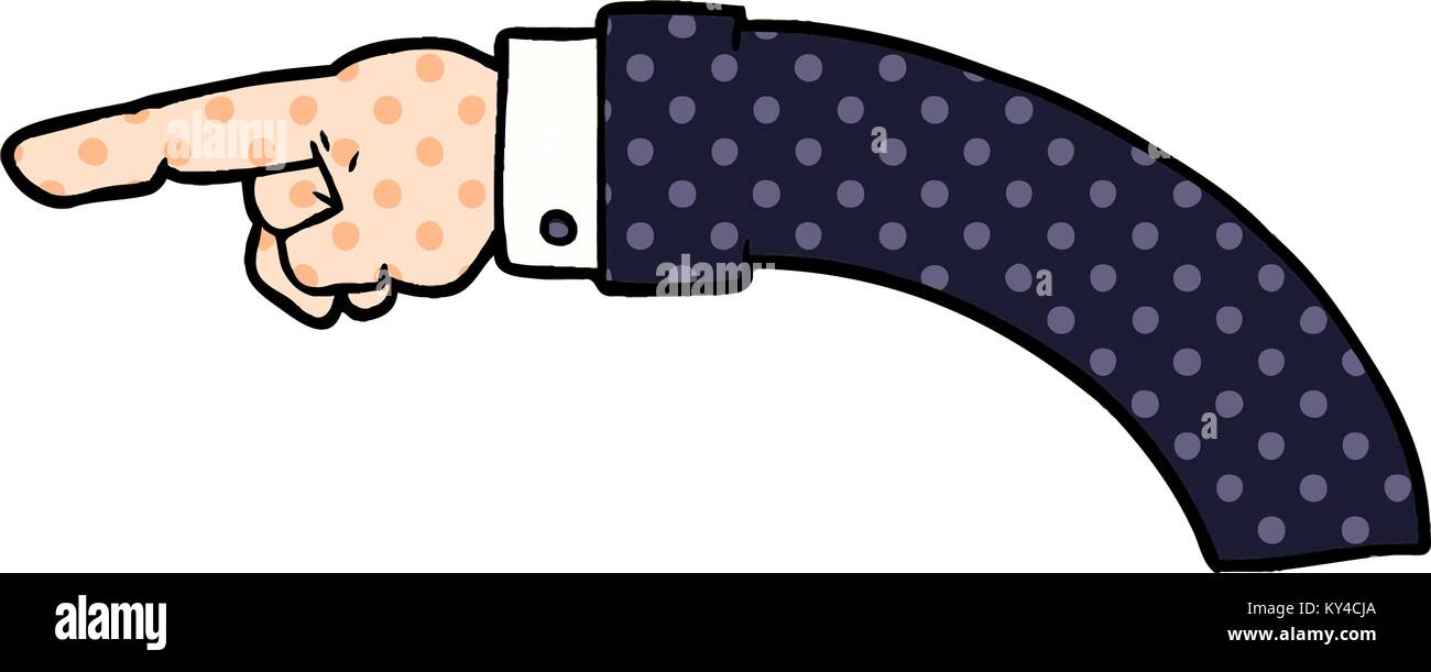 cartoon business arm pointing Stock Vector Image & Art - Alamy