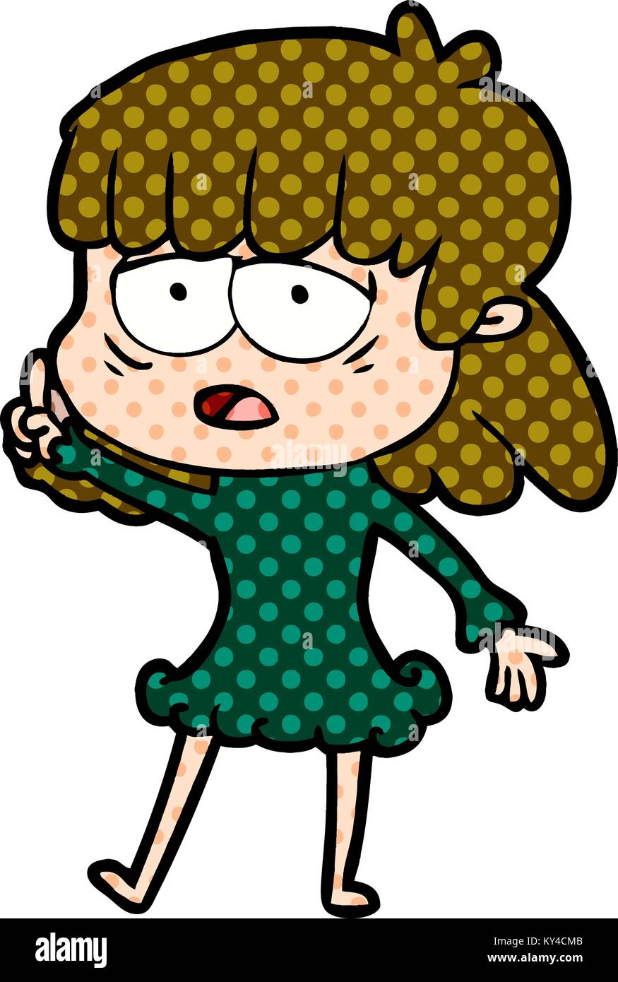 cartoon tired woman Stock Vector Image & Art - Alamy