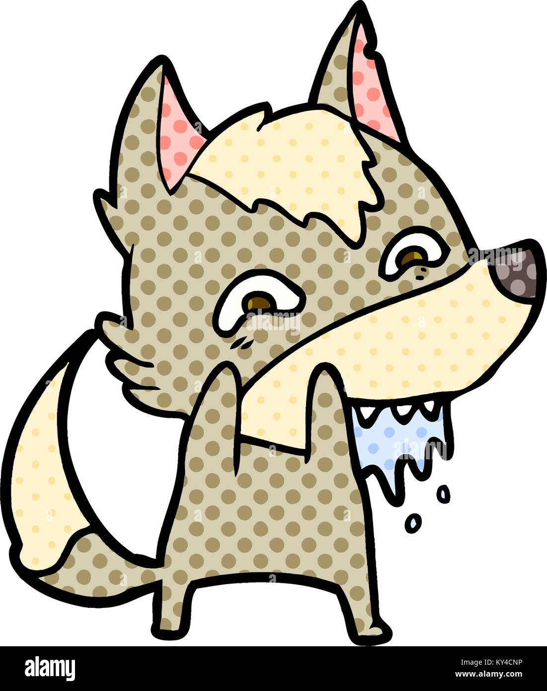 cartoon hungry wolf Stock Vector Image & Art - Alamy