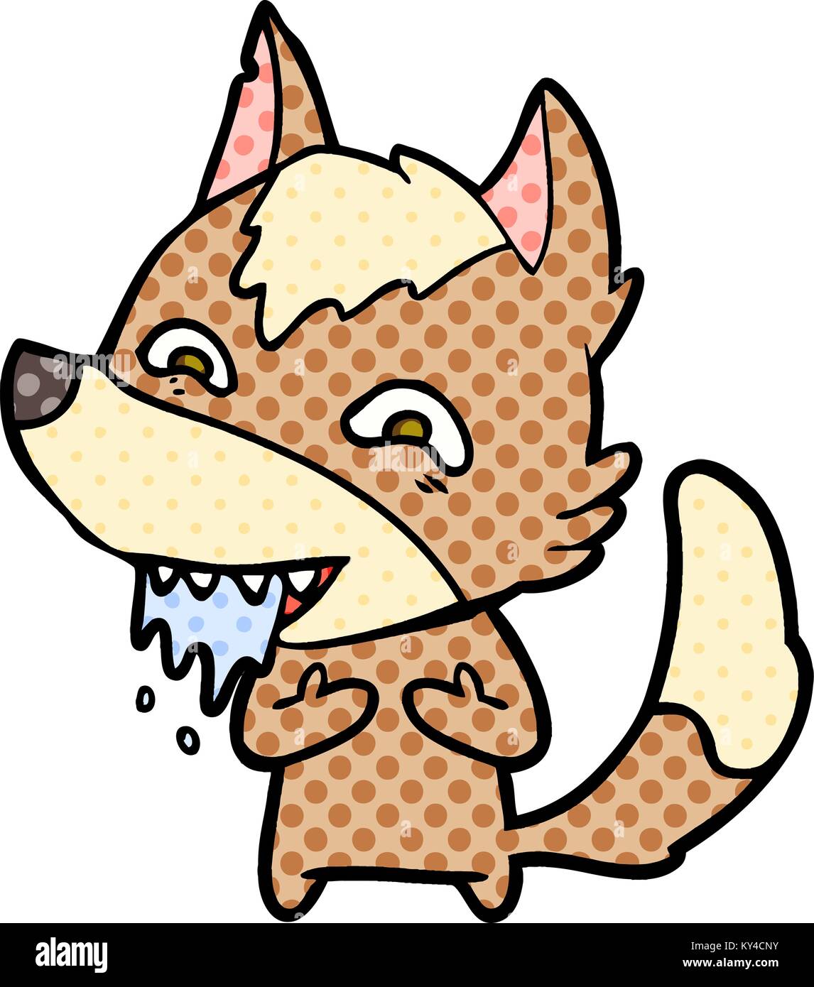 cartoon hungry wolf Stock Vector Image & Art - Alamy